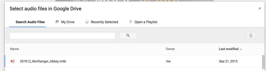 Select Audio Files In Google Drive HEAD4SPACE